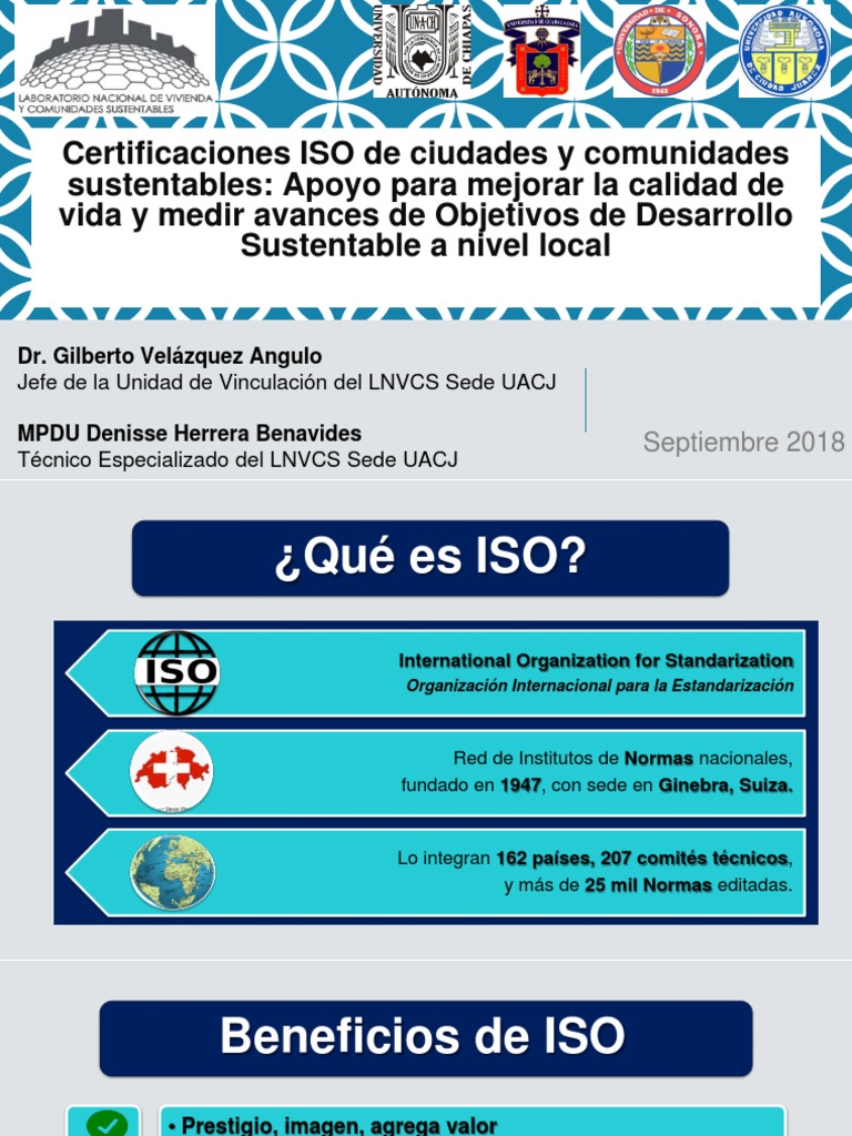 Presentación Sobre Normas ISO de Ciudades | PDF | Ciudad juárez ...