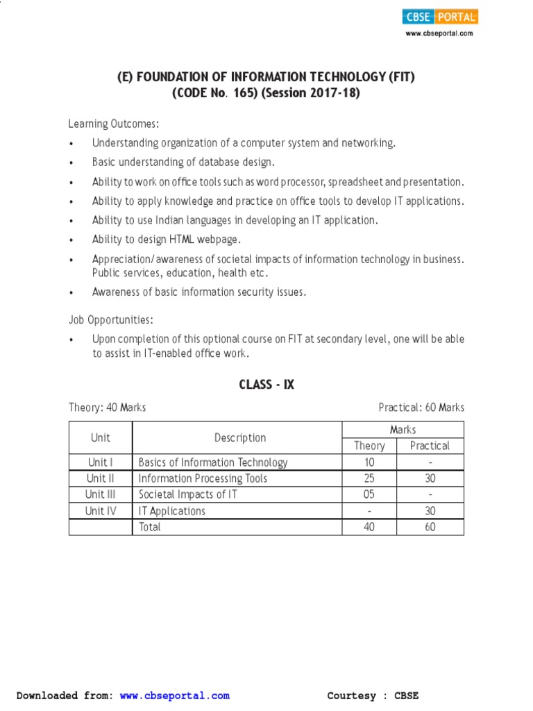 Secondary School 2017 18 Volume 1 Foundation of Information Technology ...