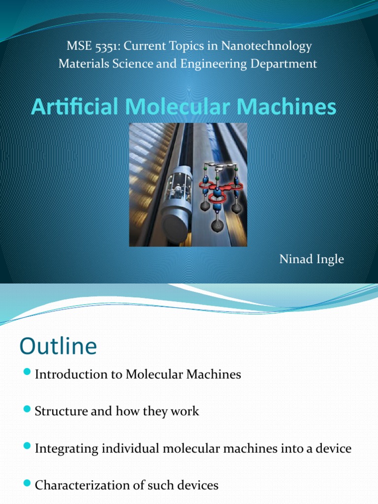 Overview of Artificial Molecular Machines | PDF | Molecules | X Ray ...