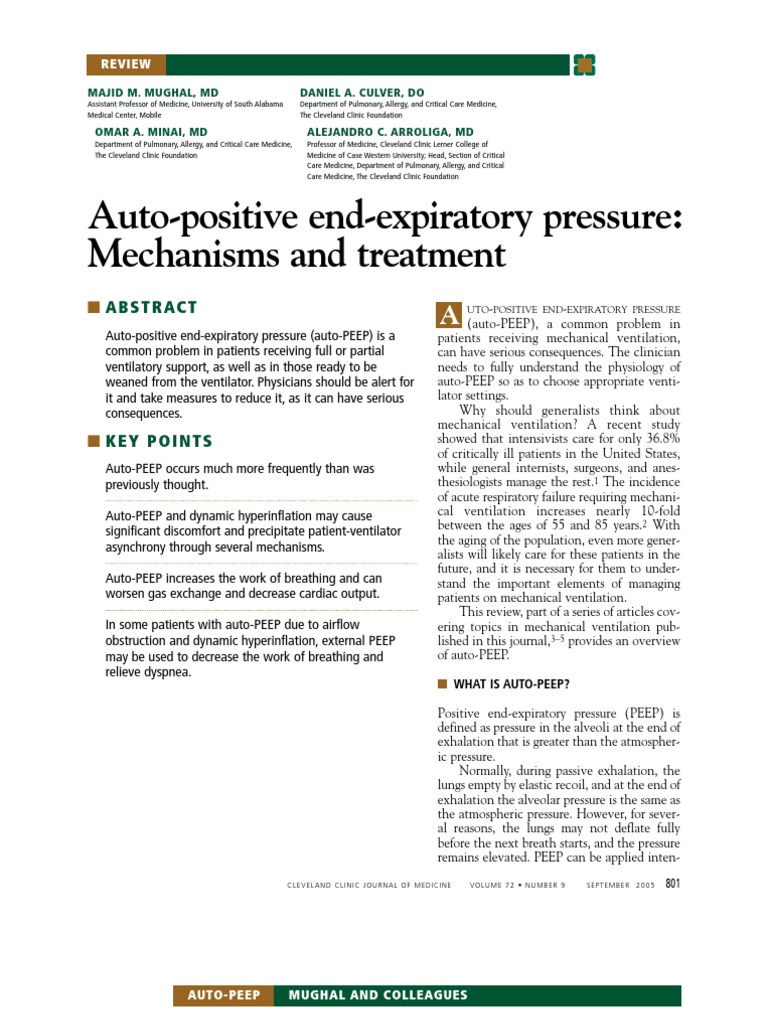 Auto-PEEP | Exhalation | Respiratory Tract