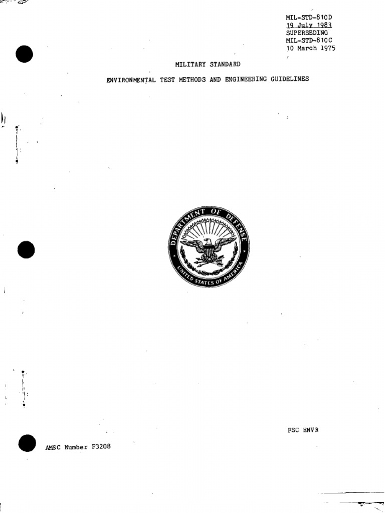 Mil STD 810d | PDF | Aircraft | Life Cycle Assessment