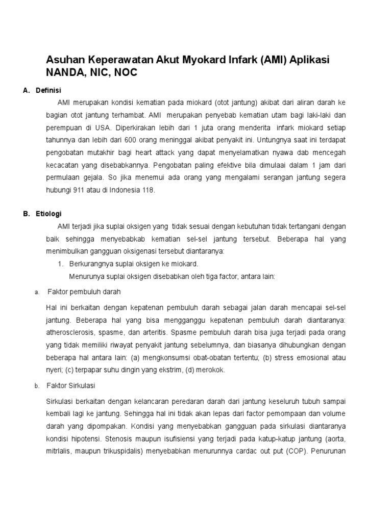Askep AMI | PDF | Sains & Matematika