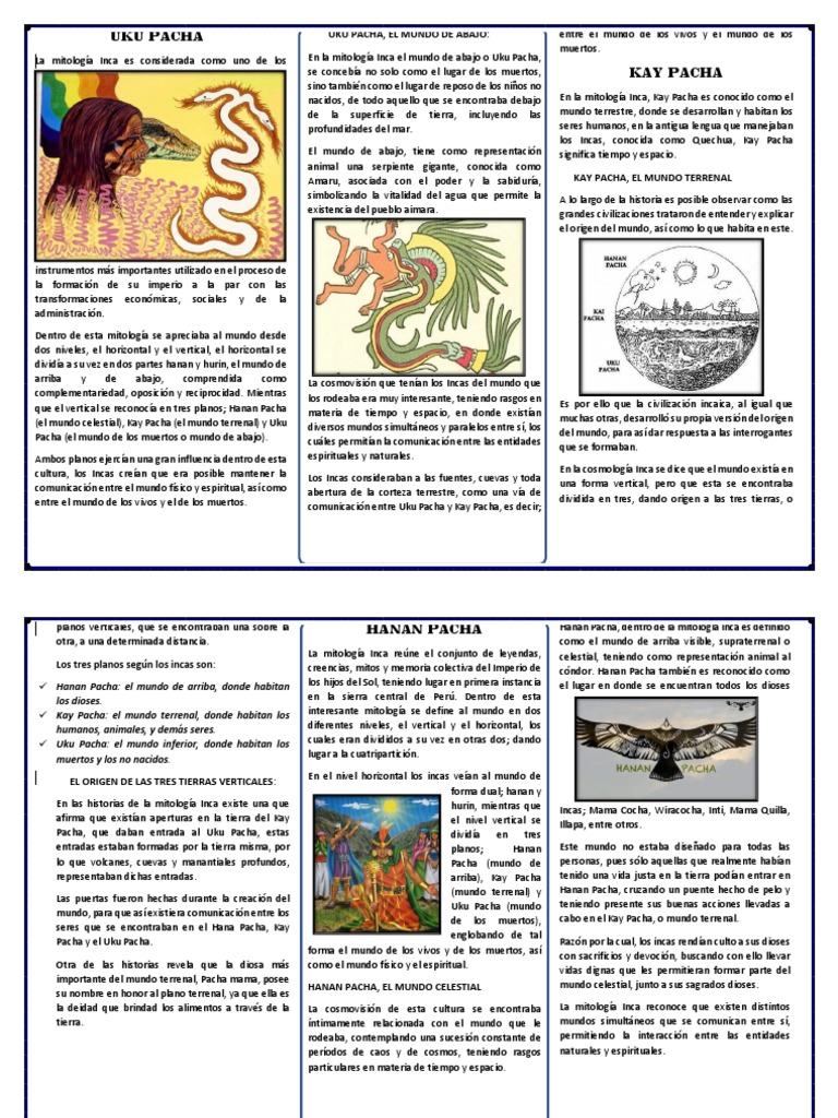Uku Pacha | PDF | Imperio Inca | Religión y creencia