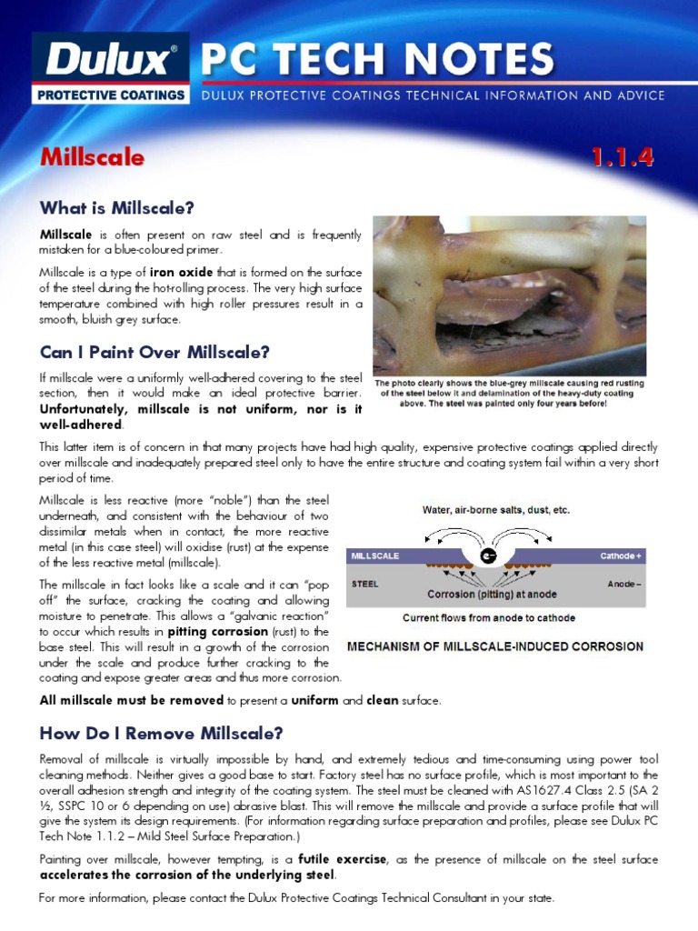 1.1.4 Millscale | PDF | Rust | Corrosion