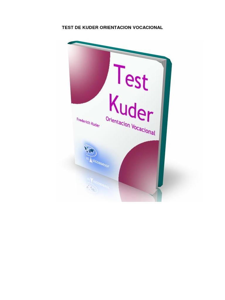 Test de Kuder Orientacion Vocacional 1 | PDF | Science | Ingeniería