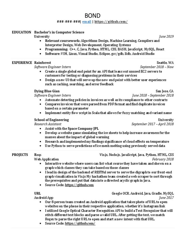 Test Resume | PDF | Websites | Application Software