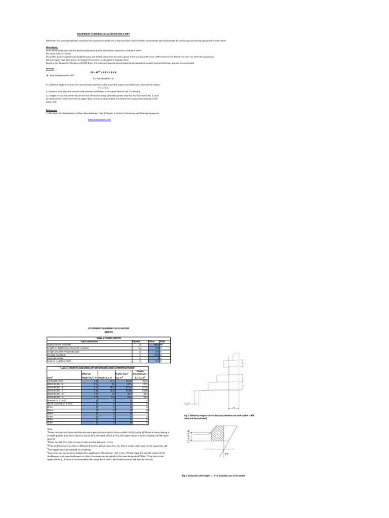 Equipment Number Calculator | PDF | Spreadsheet | Software