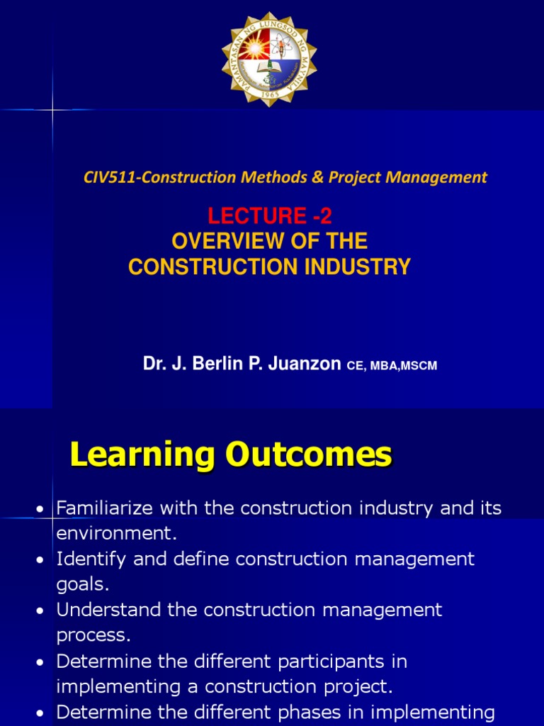 Overview of Construction Industry | PDF | Construction Management ...