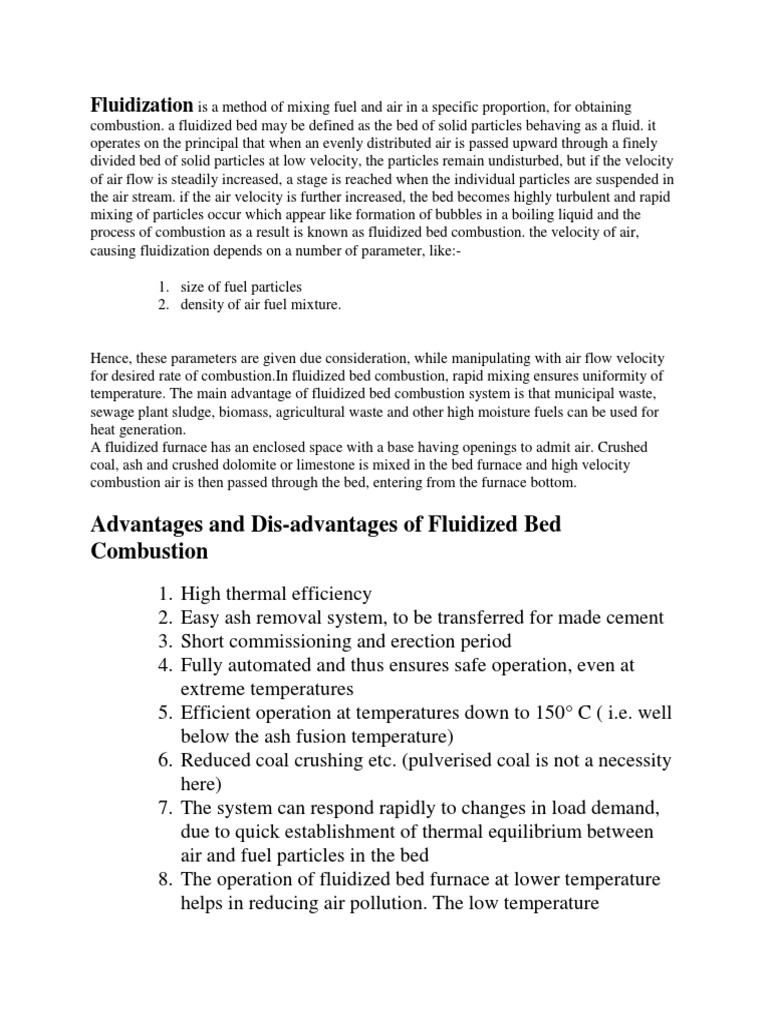 Fluidized Bed Combustion | PDF | Fluidization | Combustion