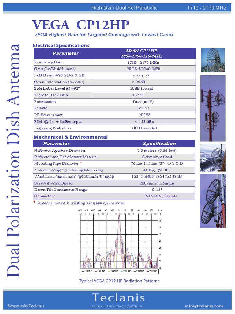 Vega Cp12hp | PDF | Antenna (Radio) | Electronic Engineering