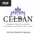CELBAN Writing Handbook | PDF