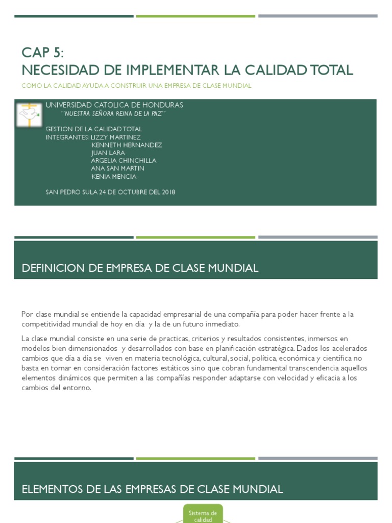 Gestion De La Calidad Total Pdf Cliente Calidad Comercial
