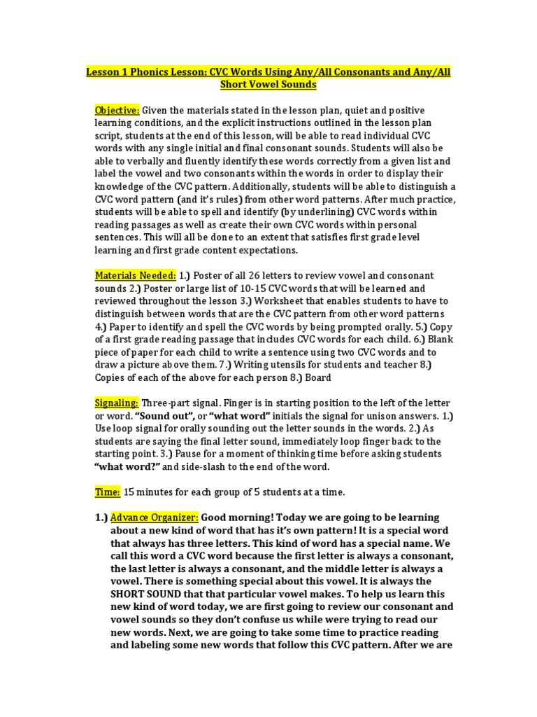 Phonics Script | PDF | Phonics | Consonant