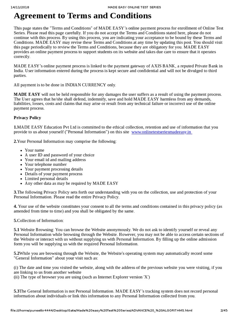 Advance Algorithm | Download Free PDF | Internet Privacy | Personally ...