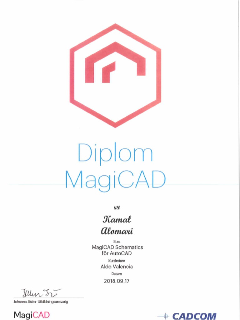 MagiCAD Schematics För AutoCAD Diplom | PDF