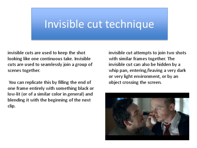 Invisible Cut Technique | PDF