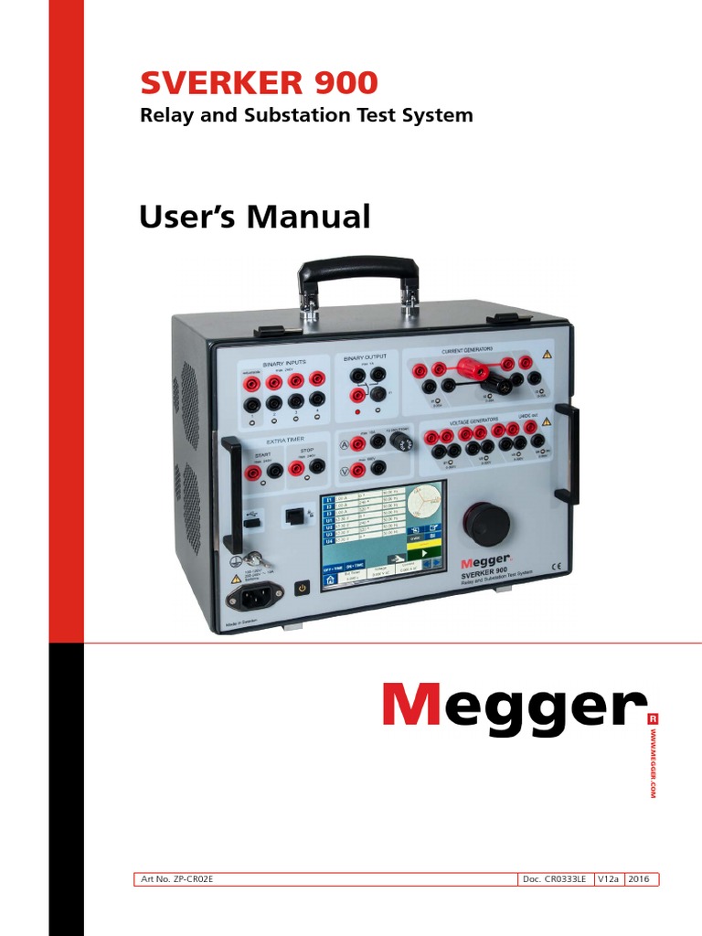 Sverker-900 Ug en V12a - User Manual | PDF | Direct Current | Switch