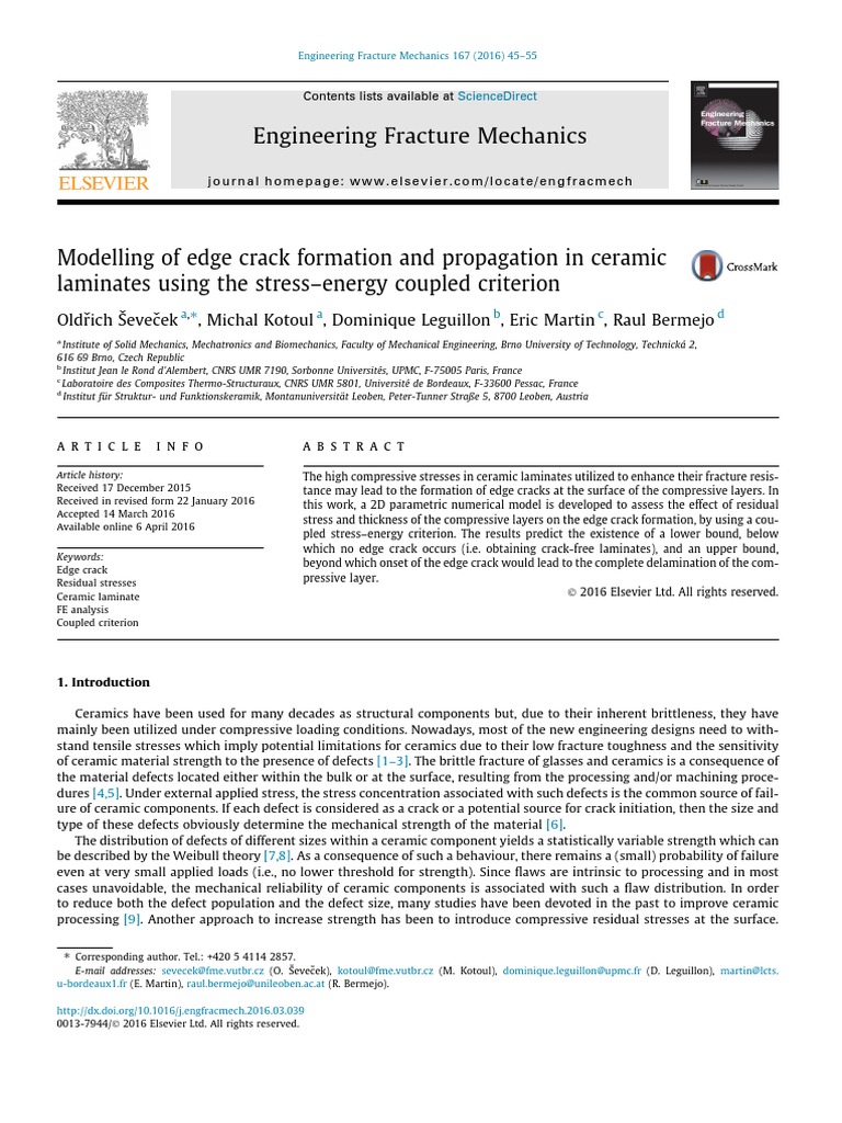 2016 - Modelling of Edge Crack Formation and Propagation in Ceramic ...