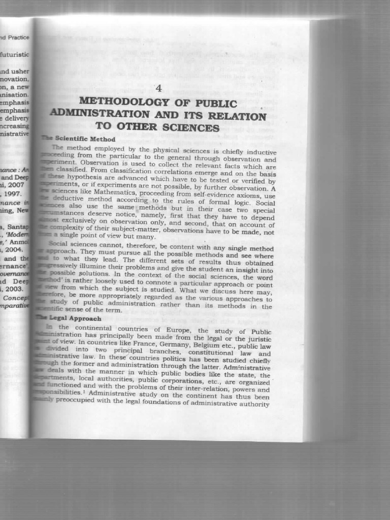 Public Administration by Sharma & Sadan (Chapter 4) | PDF