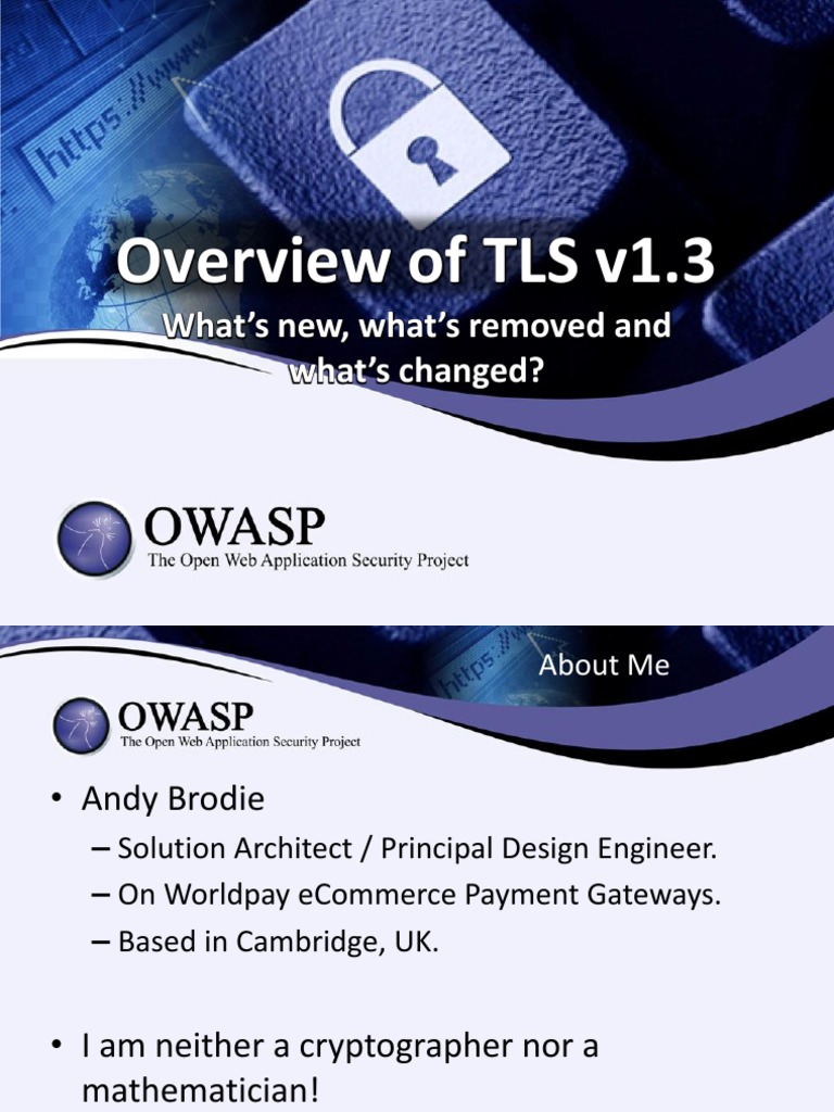 Overview of TLS v1.3 | PDF | Transport Layer Security | Cryptography