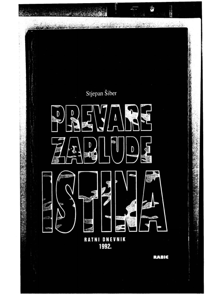 Stjepan Siber Prevare Zablude Istina | PDF