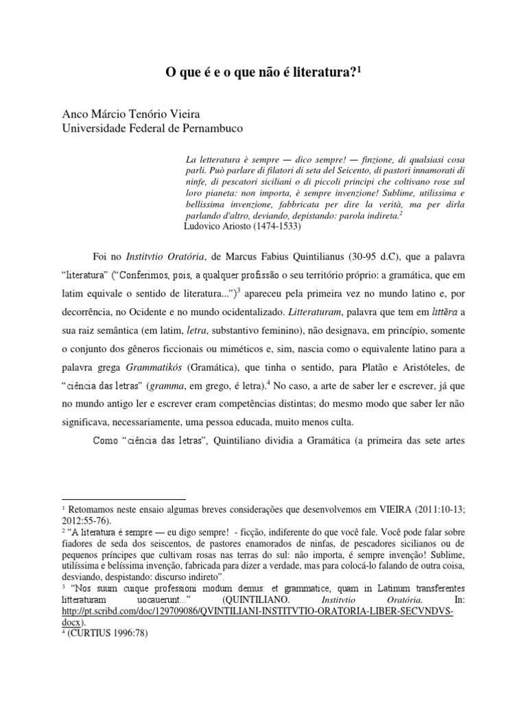 Anco Marcio Tenorio Vieira | PDF | Poesia | Aristóteles