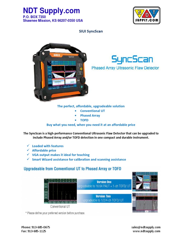 SyncScan Brochure F | PDF | Welding | Construction
