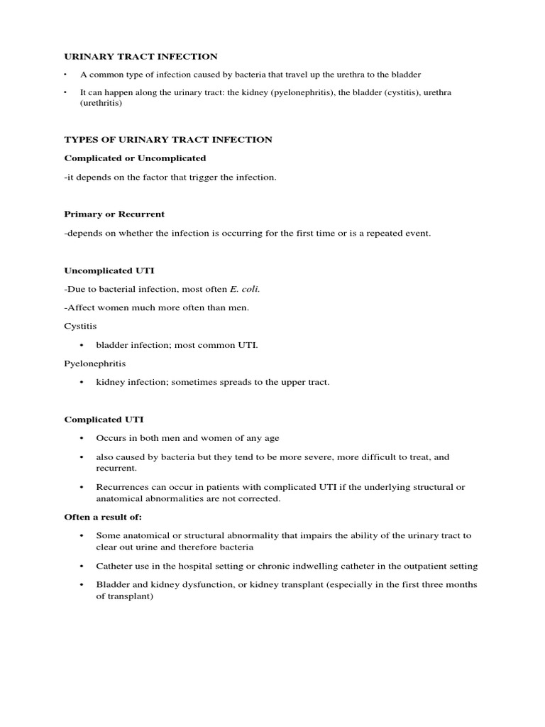 Uti Case Study | PDF | Urinary Tract Infection | Rtt
