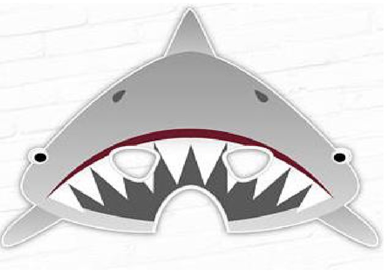 BB Shark Mask Template | PDF