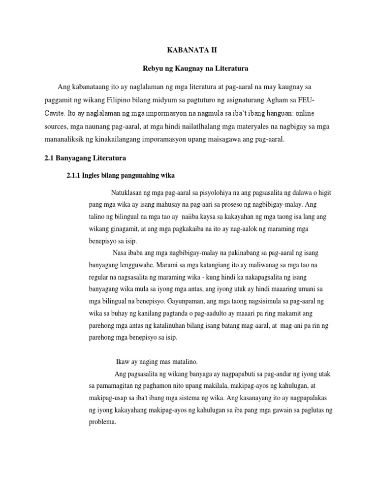 Kabanata II at III | PDF