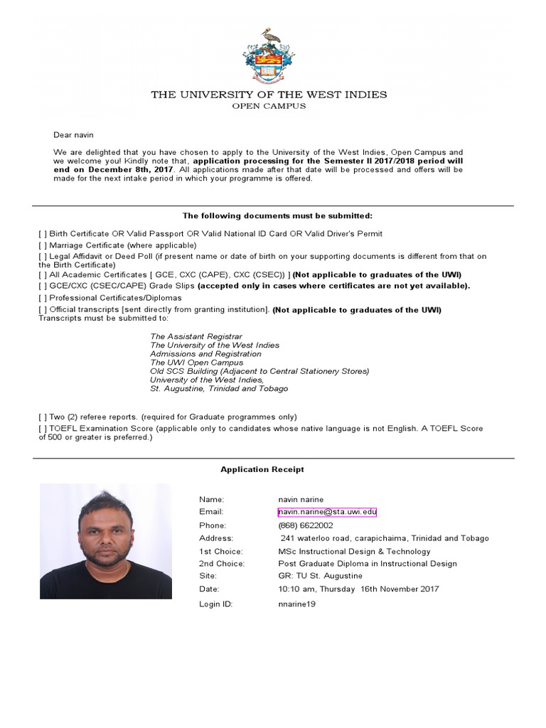 Uwi Open Campus | Download Free PDF | Birth Certificate | Identity Document