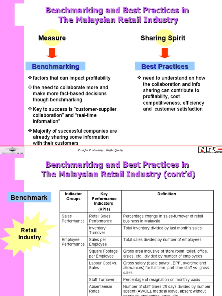 Retail Industry Benchmark | PDF | Retail | Benchmarking