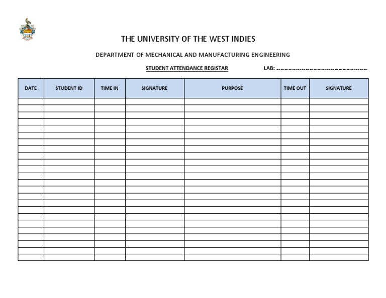 STUDENT Attendence Register | PDF