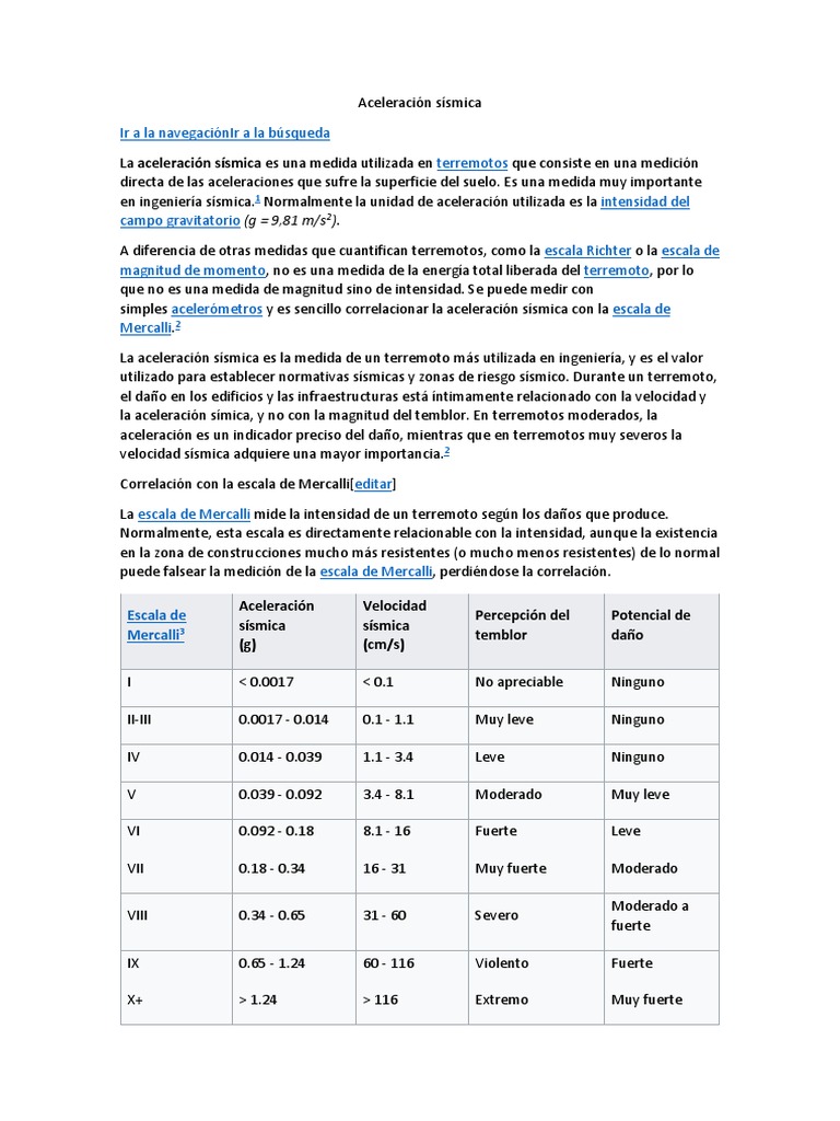 Aceleracion Sisimica | PDF | Temblores | Tsunami