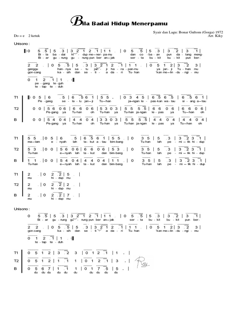 Bila Badai Hidup | PDF