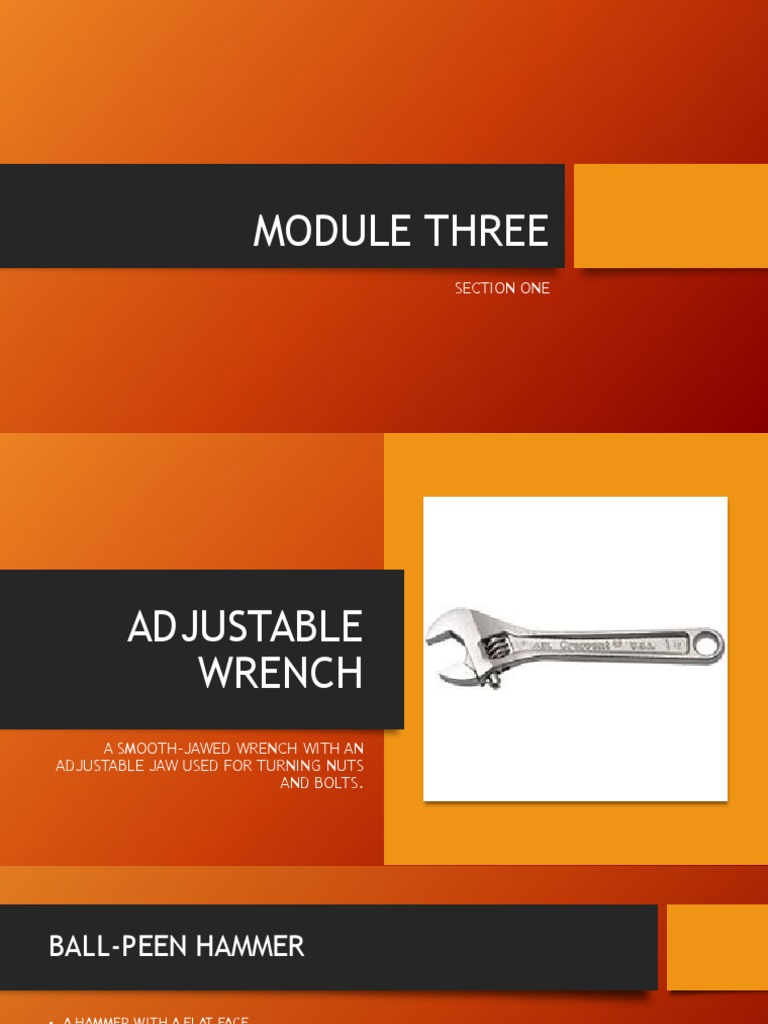 Mod 3 | PDF | Hammer | Screw