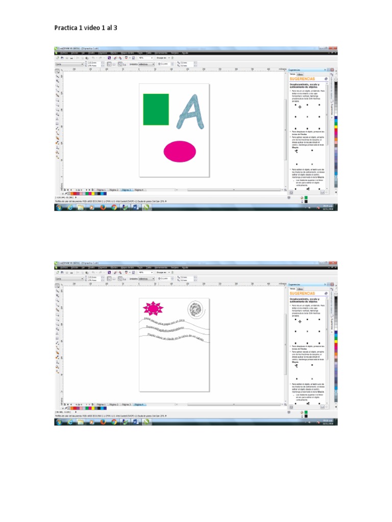 Practica 1 Corel Draw | PDF