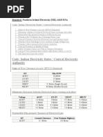 Minimum Electrical Clearance As Per BS | PDF