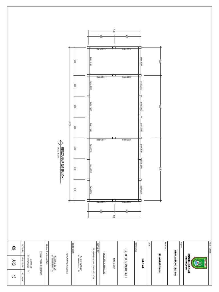 Denah Ringbalk | PDF