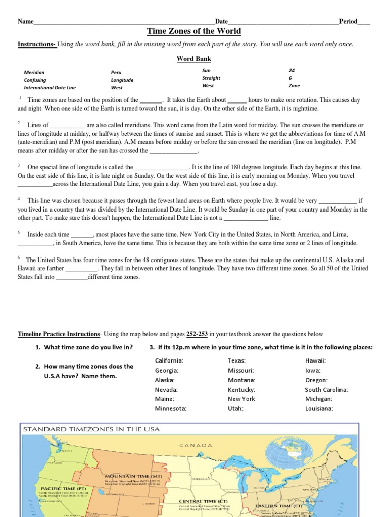 Understanding World Time Zones | PDF | Longitude | Geography