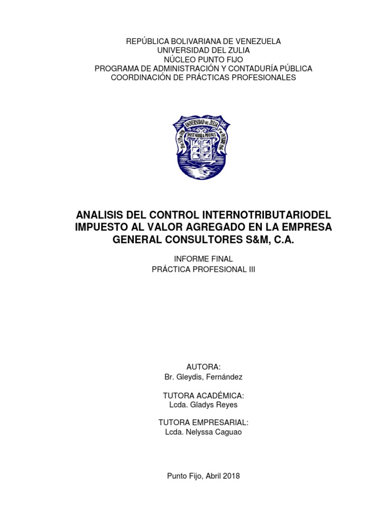 Mi Informe Ppiii Fer | PDF | Contabilidad | Calidad (comercial)