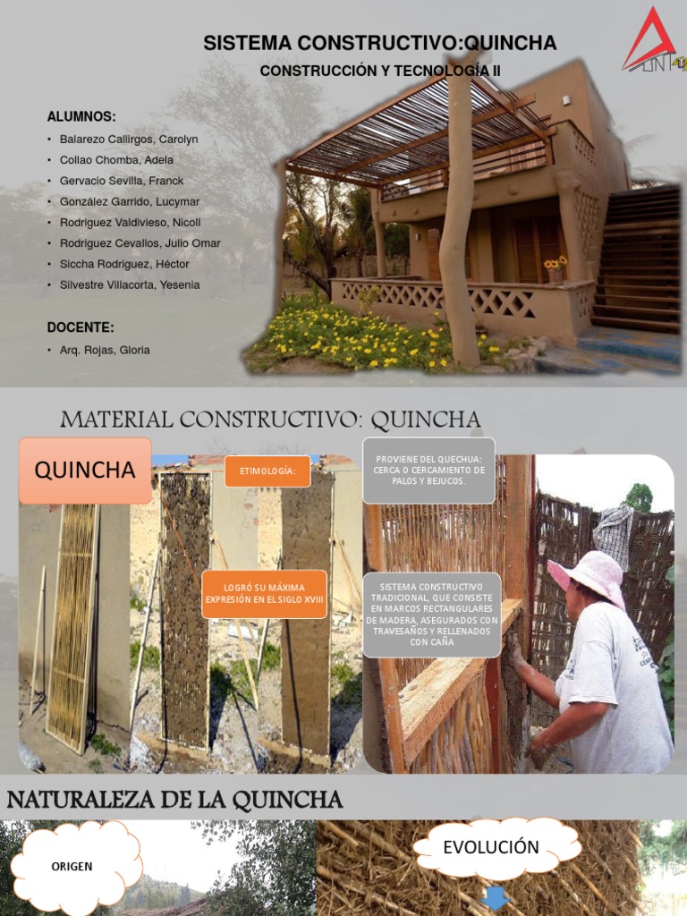 Sistema Constructivo de Quincha | PDF | Fundación (Ingeniería) | Hormigón