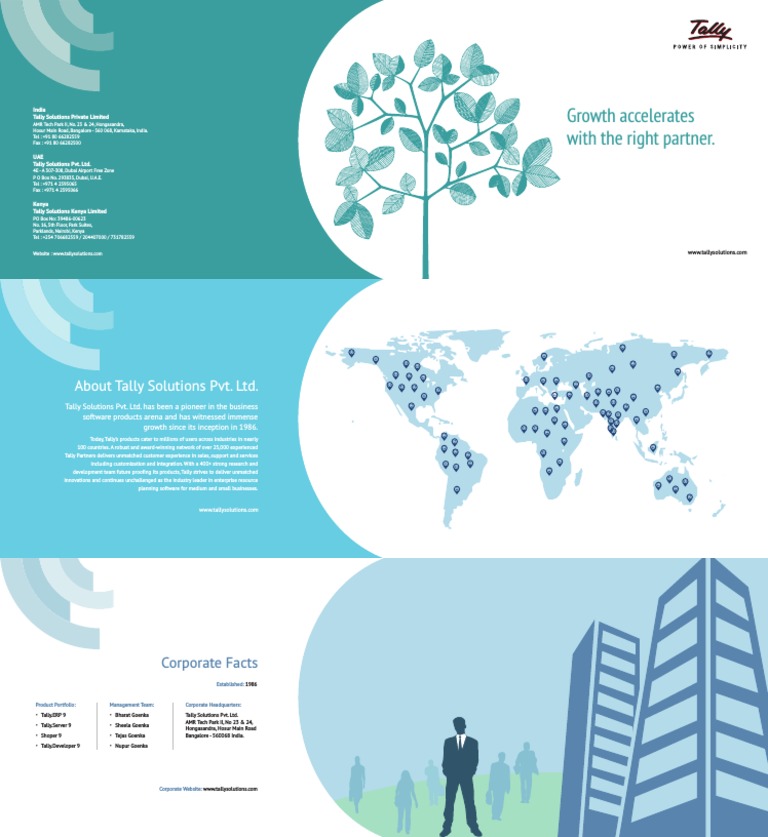 Tally Solutions - Corporate Brochure | PDF | Enterprise Resource ...