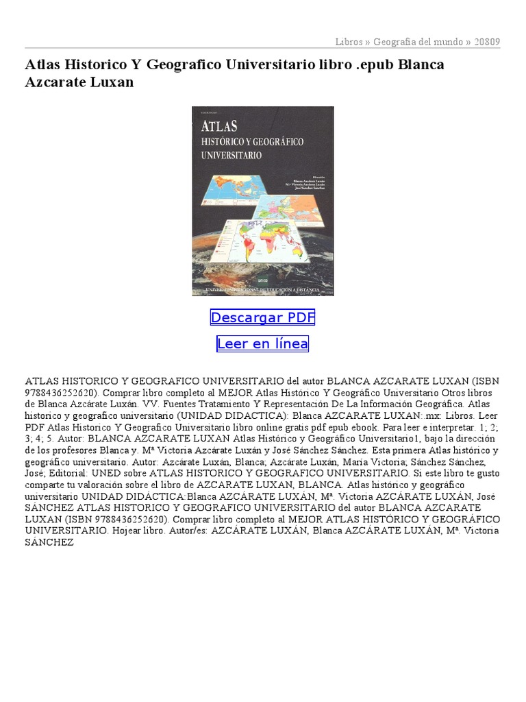 Atlas Histórico y Geográfico UNED | PDF