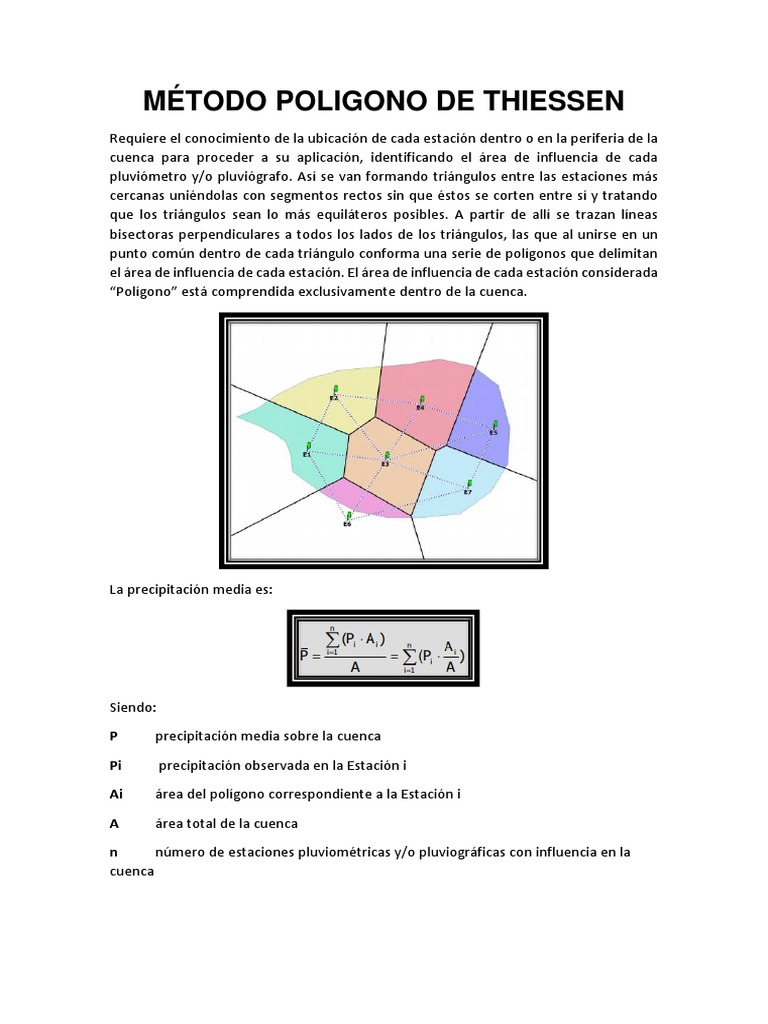 Método Poligono de Thiessen | PDF