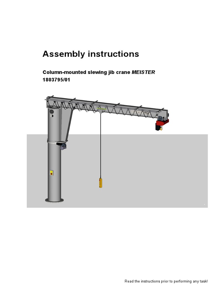 Crane Manual | PDF | Crane (Machine) | Safety