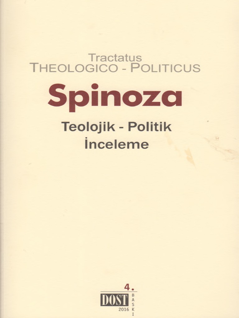 Baruch Spinoza - Teolojik-Politik İnceleme (Tractatus Theologico-Politicus) | PDF