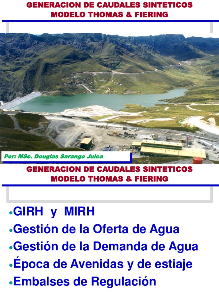 Aplicación Thomas y Fiering | PDF | Ecologia Acuatica | Geografía Física