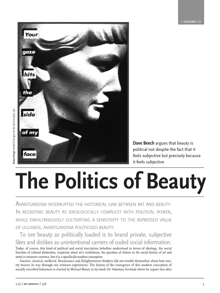 The Politics of Beauty | PDF | Max Weber | Immanuel Kant