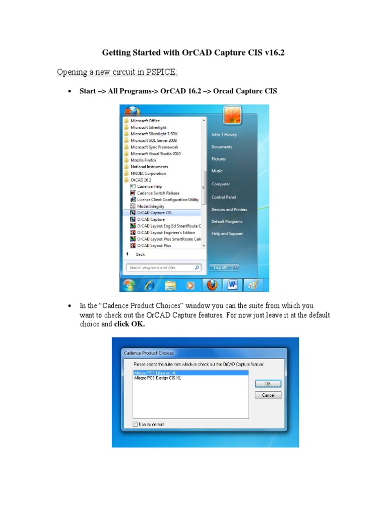 OrCAD PsSpice Tutorial | PDF | Electronic Engineering | Electronic Design